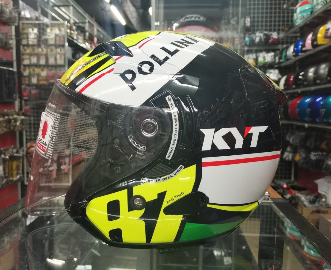 KYT VENOM LUCA MARCONI DOUBLE VISOR HELMET, Motorcycles, Motorcycle Apparel on Carousell