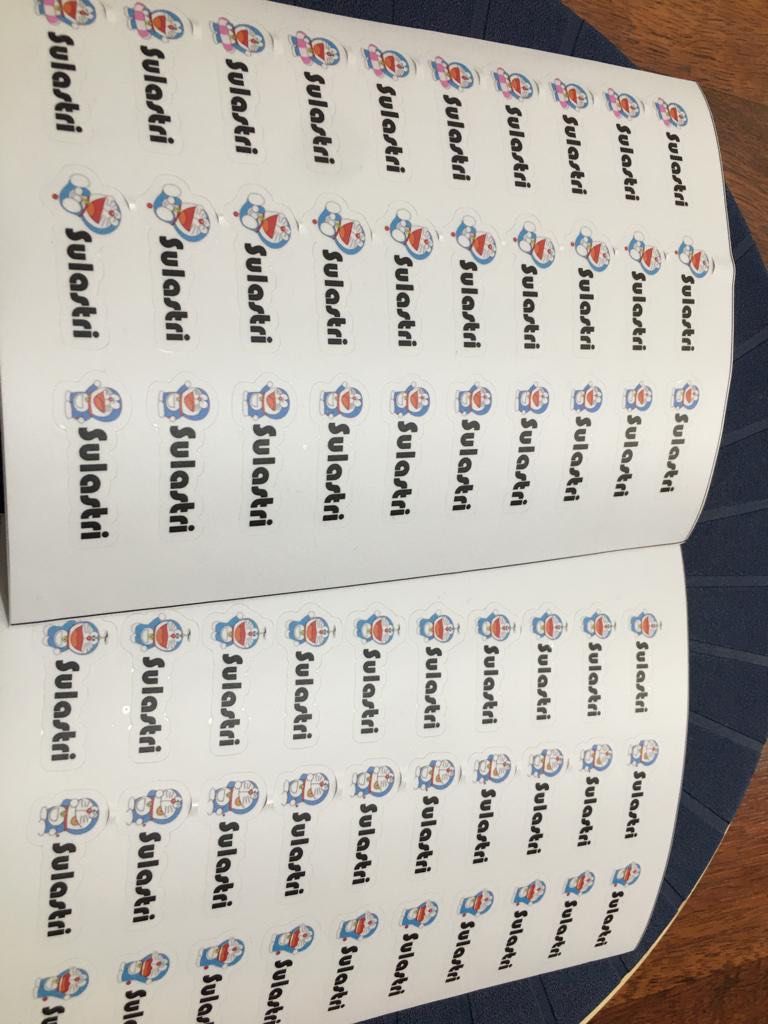 Label Sticker Name Doraemon Custom Charater For Gift, Hobbies & Toys ...