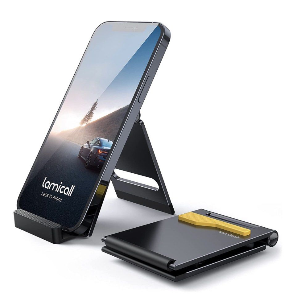 Lamicall Aluminum Portable Foldable Phone Stand, Mobile Phones ...