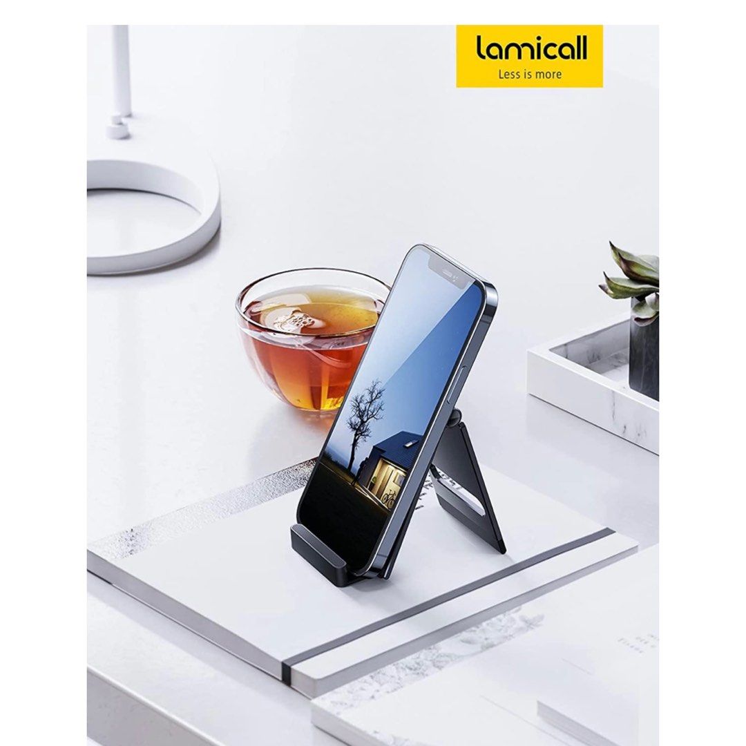 Lamicall Aluminum Portable Foldable Phone Stand, Mobile Phones ...