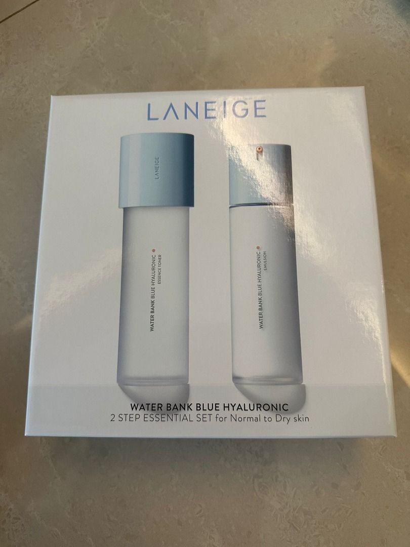 Laneige Water Bank Blue Hyaluronic 2 Step Essential Set, Beauty ...