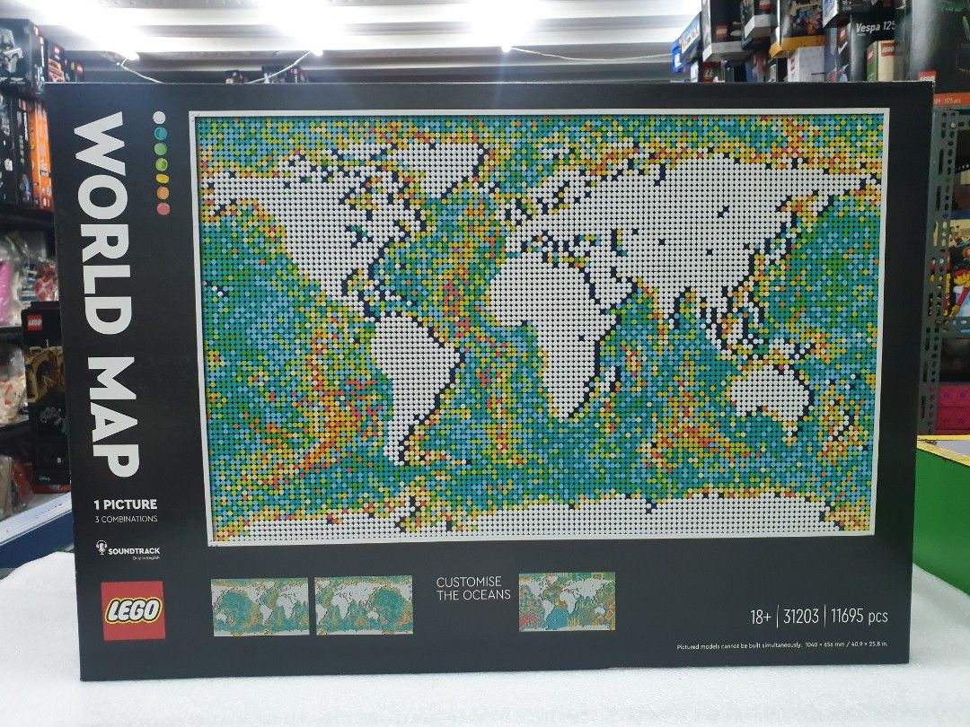 Lego World Map 31203, Hobbies & Toys, Toys & Games on Carousell