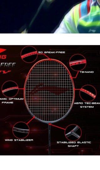 LI NING 3D BREAKFREE N90IV , Sports Equipment, Sports & Games, Racket ...