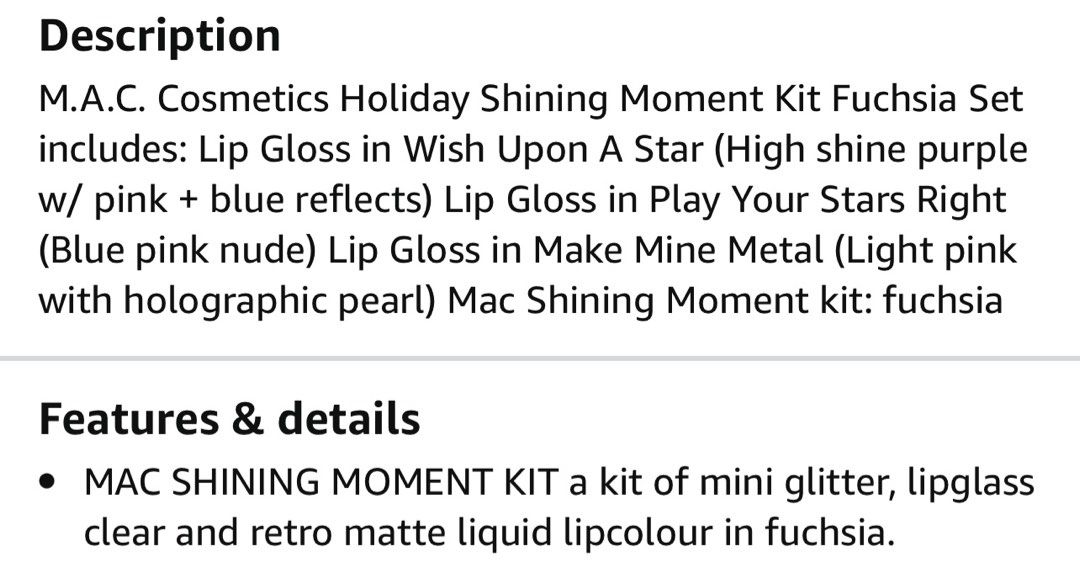 Mac Cosmetics Makeup Mac Shining Moment Lip Kit, Beauty & Personal Care, Face, Makeup on Carousell