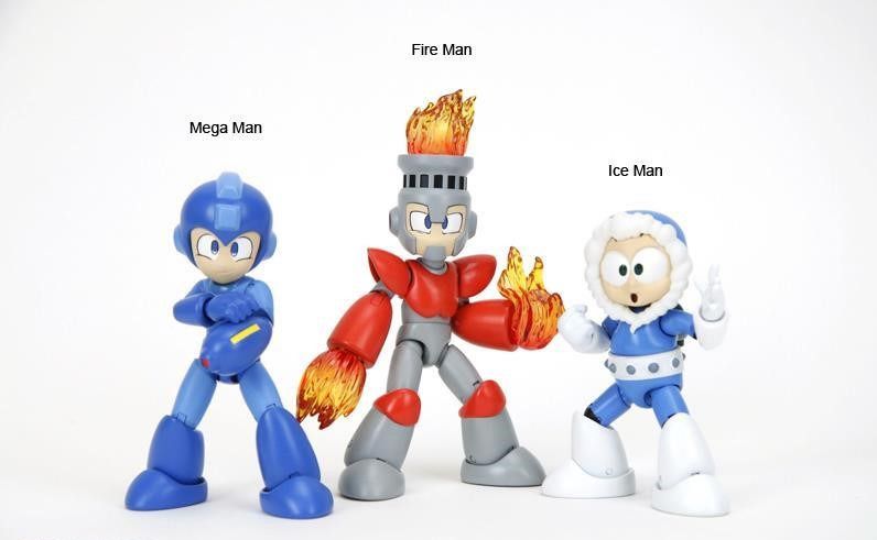 Mega Man 1 - Fire Man Ice Man Mega Man (Set of 3) (PREORDER), Hobbies ...