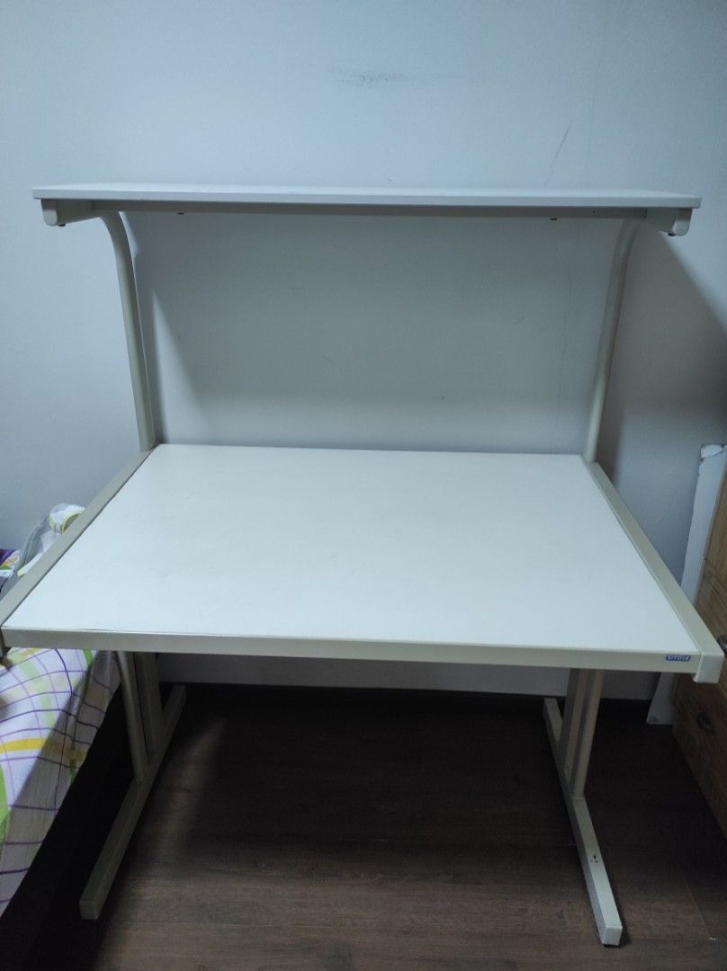 Metal study table, Furniture & Home Living, Furniture, Tables & Sets on ...