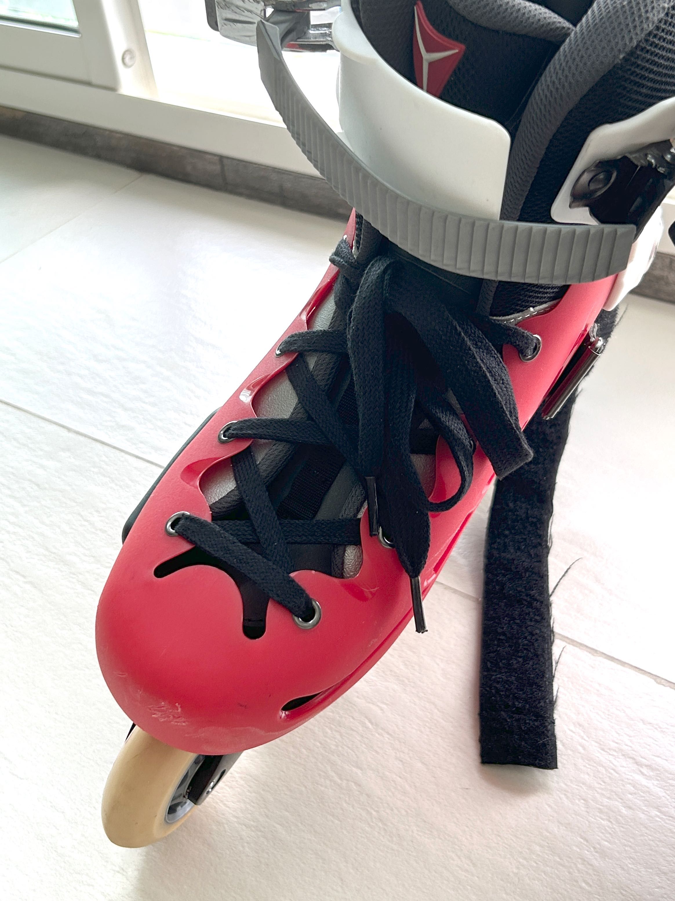 Micro Inline - Red, Black and White Rollerblades, Sports Equipment ...