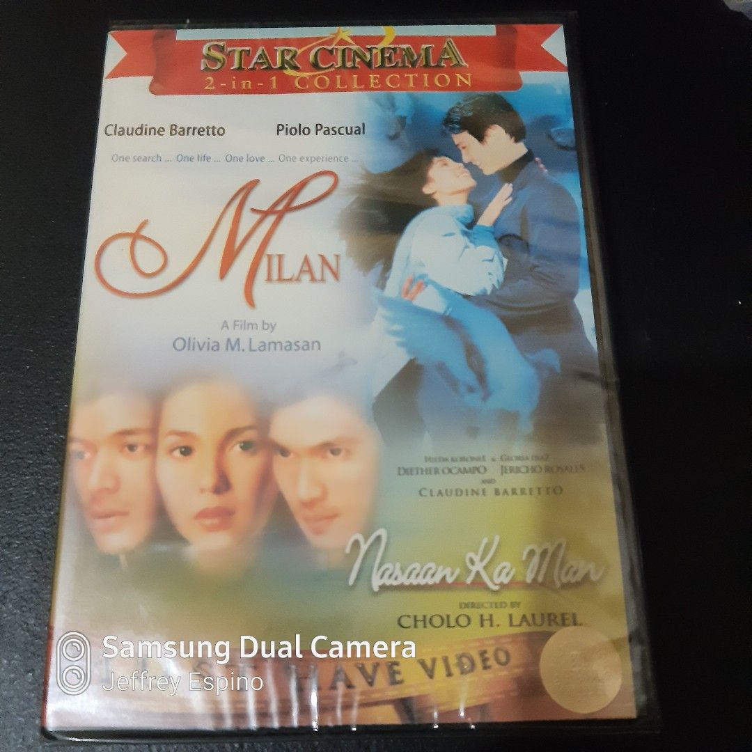 Milan and Nasaan ka Man DVD ( Claudine Barretto Piolo Pascual Diether Ocampo Jericho Rosales ...