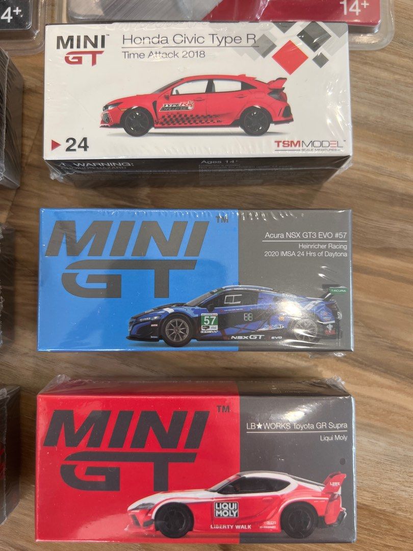 MINI GT Cars various Honda Civic Type R Toyota Supra, Hobbies & Toys ...
