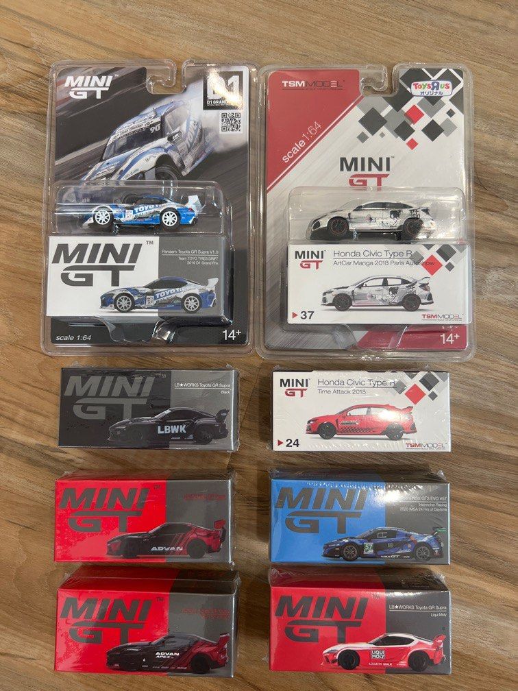 MINI GT Cars various Honda Civic Type R Toyota Supra, Hobbies & Toys ...