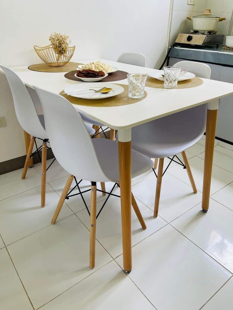 Minimalist dining table, Furniture & Home Living, Furniture, Tables ...