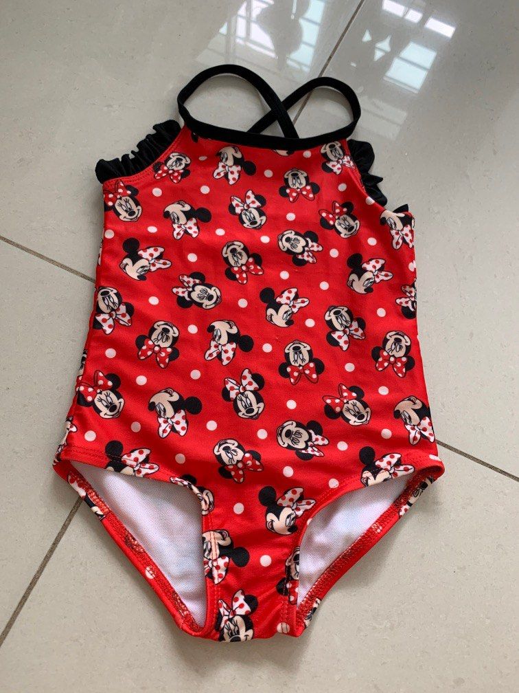 Minnie Mouse swim set-3yr, Babies & Kids, Babies & Kids Fashion on ...
