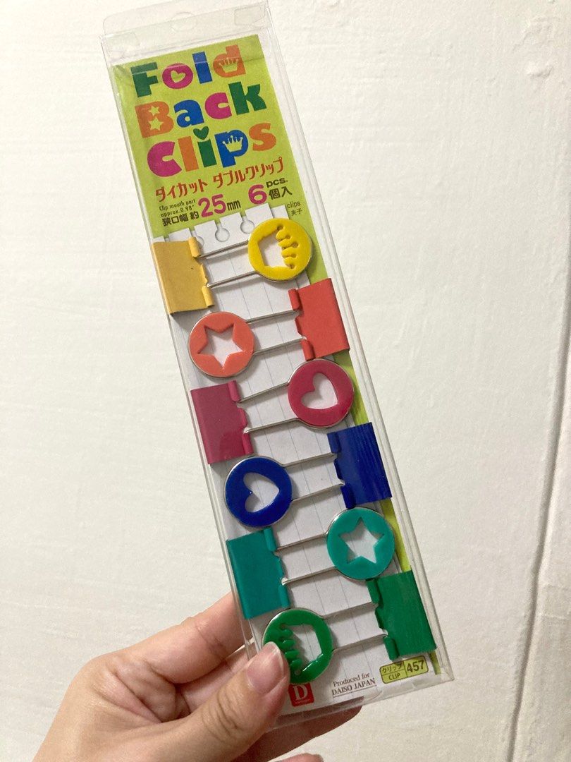 (Mix 4 for $2) Fold Back Clips, Hobbies & Toys, Stationery & Craft ...