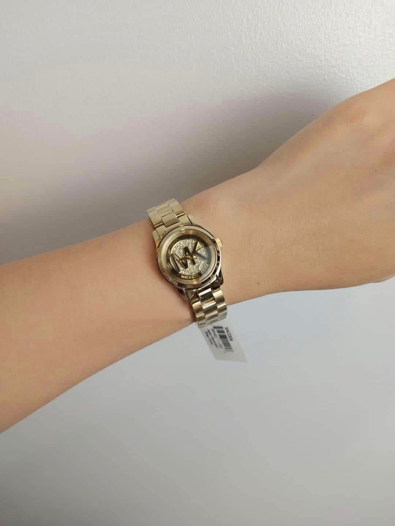 MK MINI LOGO DIAL GLITZ AUTHENTIC WATCH, Women's Fashion, Watches ...
