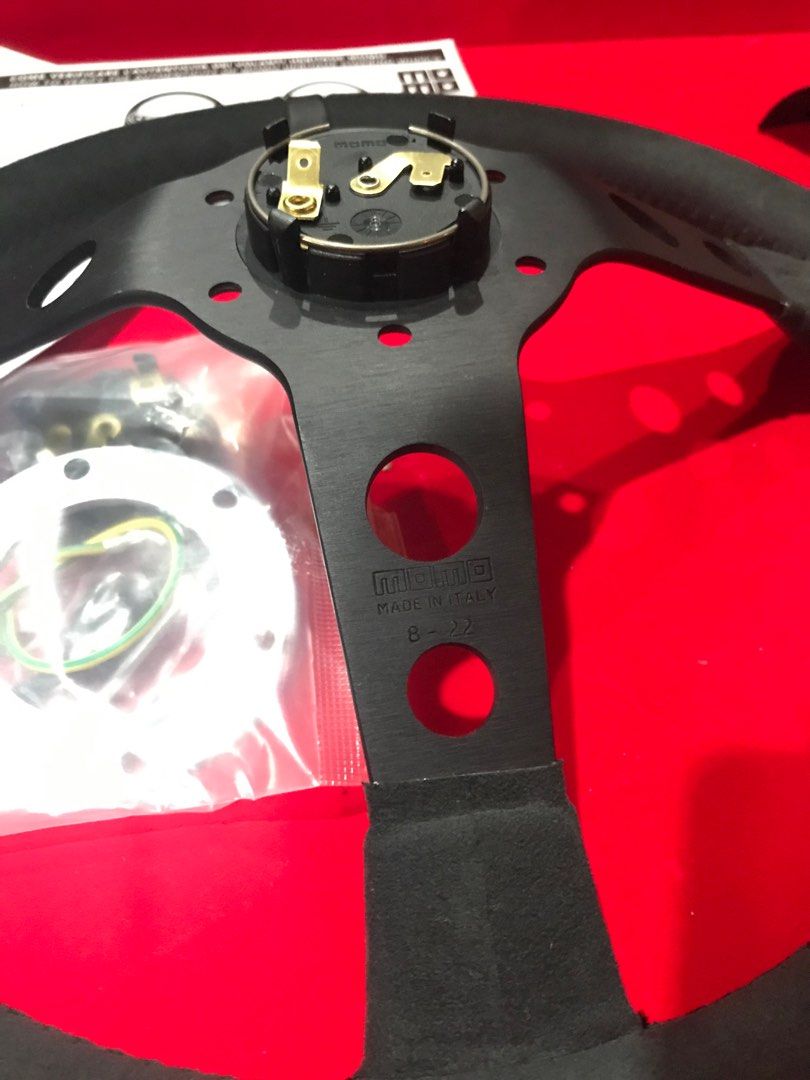 Momo MOD 07 Black Edition 350mm Steering Wheel, Hobbies & Toys ...