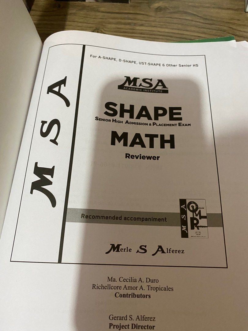 MSA Senior High School SHS Reviewer, Hobbies & Toys, Books & Magazines ...