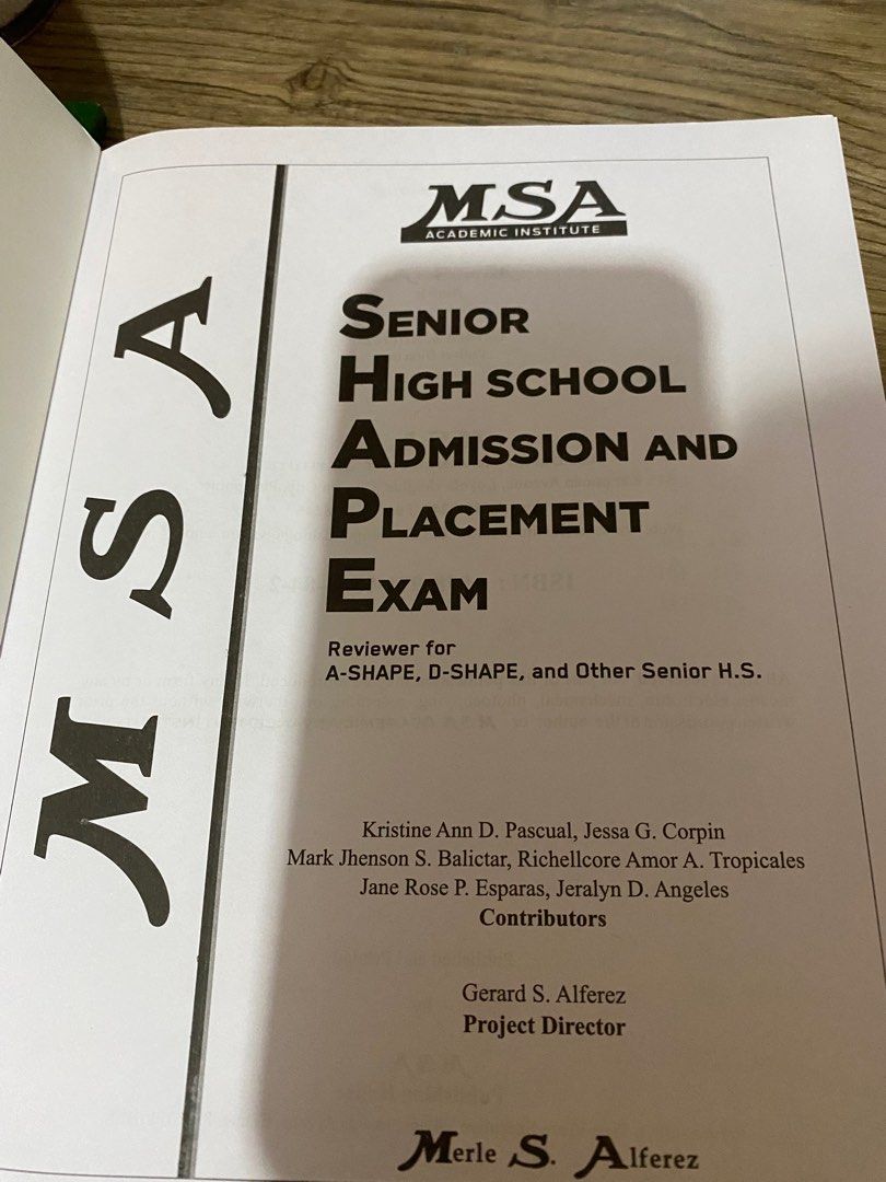 MSA Senior High School SHS Reviewer, Hobbies & Toys, Books & Magazines ...