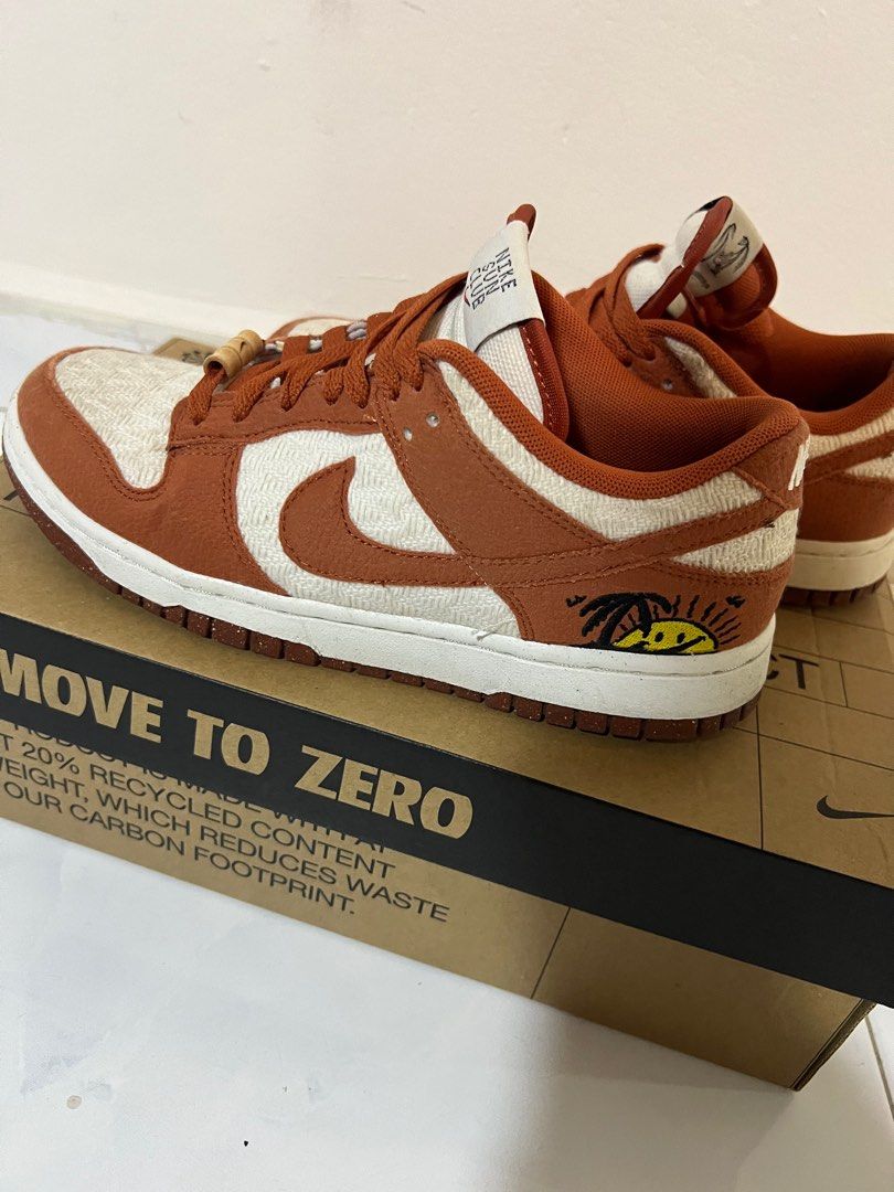 Nike Women Dunk Low Sun Club Burnt Orange, Women's Fashion, Footwear ...