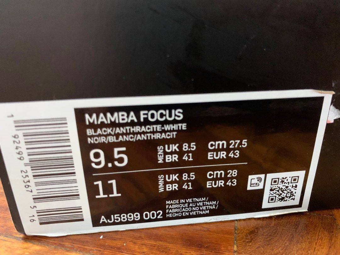 Nike Mamba Focus Kobe, Men's Fashion, Footwear, Sneakers on Carousell