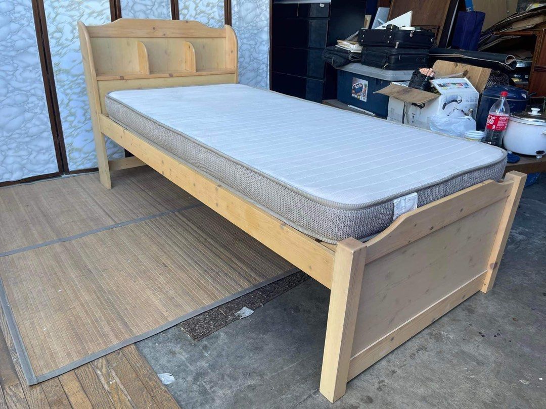 Nitori bedframe w/mattress, Furniture & Home Living, Furniture, Bed ...