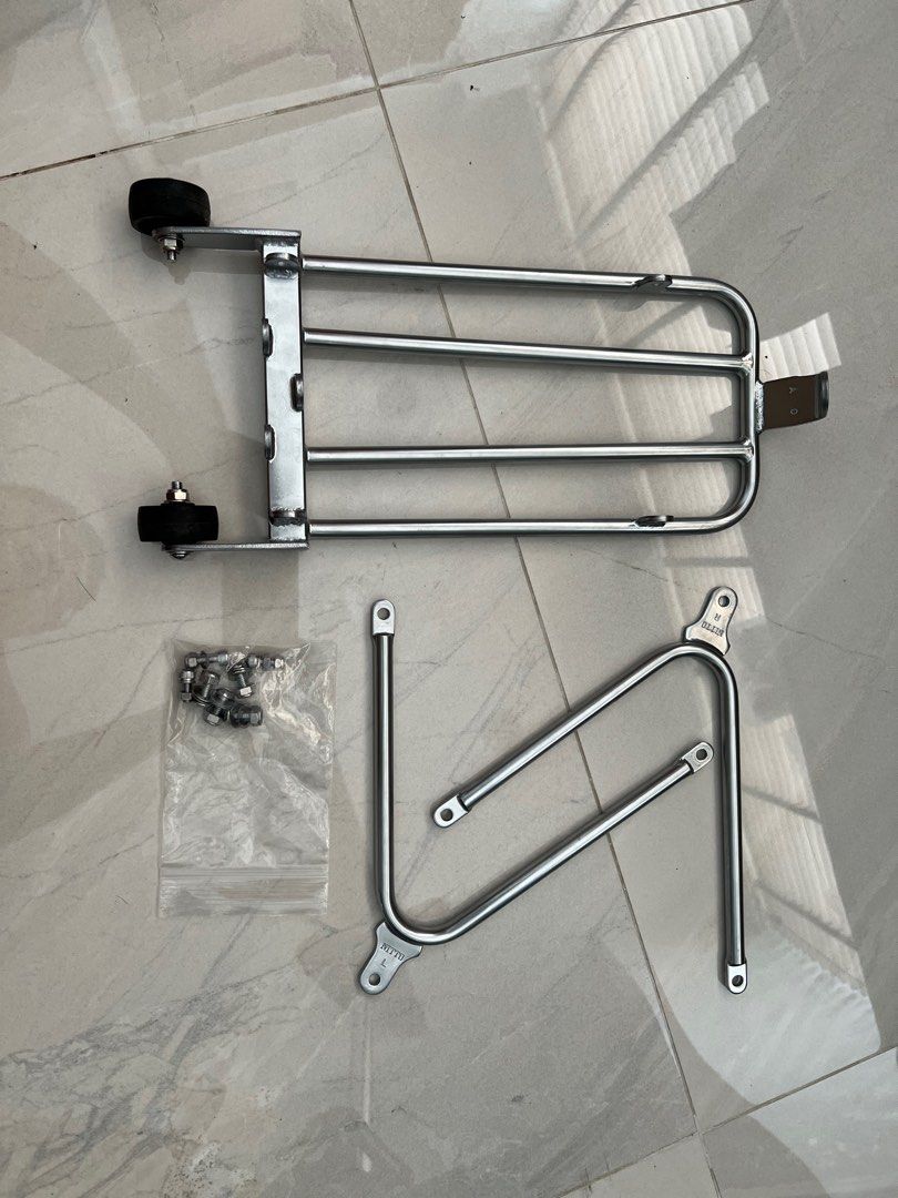 Nitto BM-4R Rear Rack Carrier for Brompton 3Sixty Pikes Trifold, Sports ...