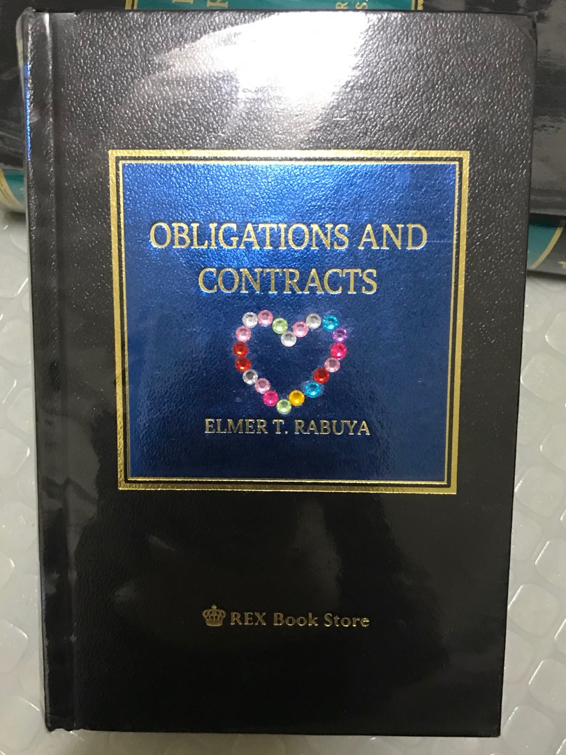 Obligations and Contracts - Elmer T. Rabuya (2019), Hobbies & Toys ...