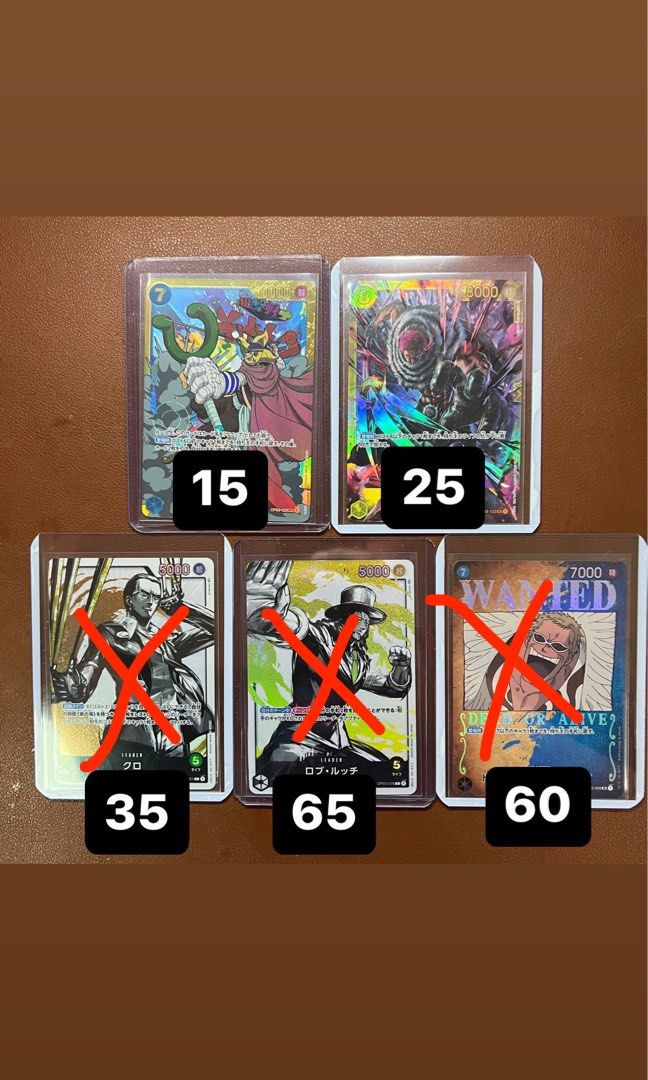 ONE PIECE TCG SR AA OP03 OP3 SINGLES HITS WANTED SOGEKING LEADER KATAKURI PLAYSET USOPP GIN BIG ...