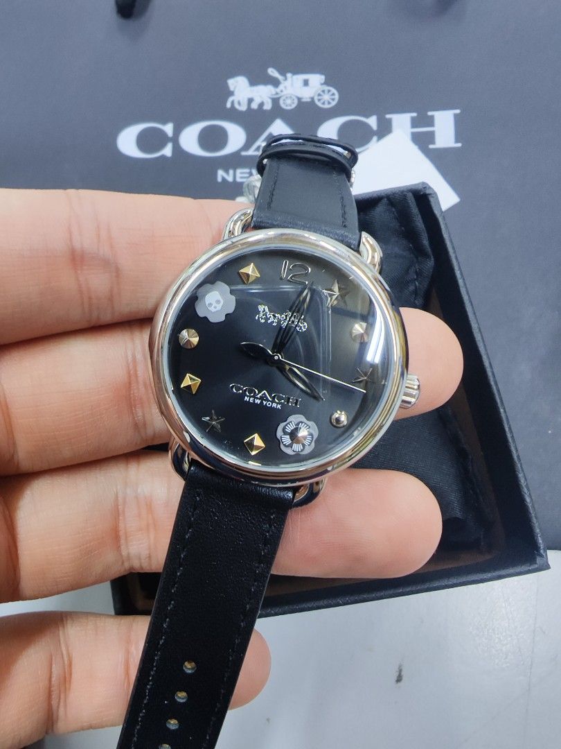 Original coach watch woman Jam tangan wanita leather watch, Women's ...