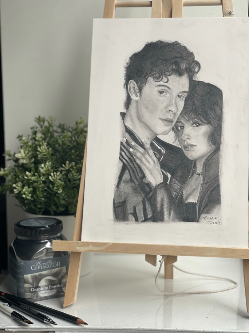 Original Pencil Art - Shawn Mendes & Camila Cabello, Hobbies & Toys ...