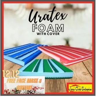 ORIGINAL URATEX 4INCH THICK FOAM WITH COVER, Furniture & Home Living ...