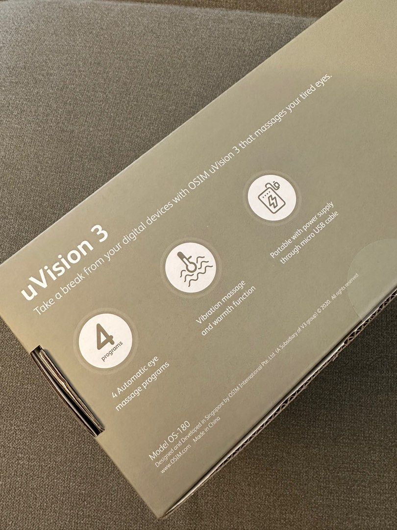 Osim uVision 3 eye massager, Beauty & Personal Care, Vision Care on ...