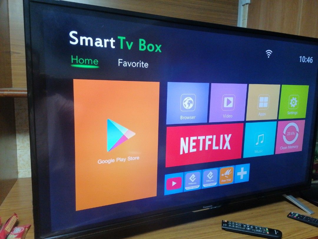 Panasonic 50 inch TV with smart 4k android box, TV & Home Appliances ...
