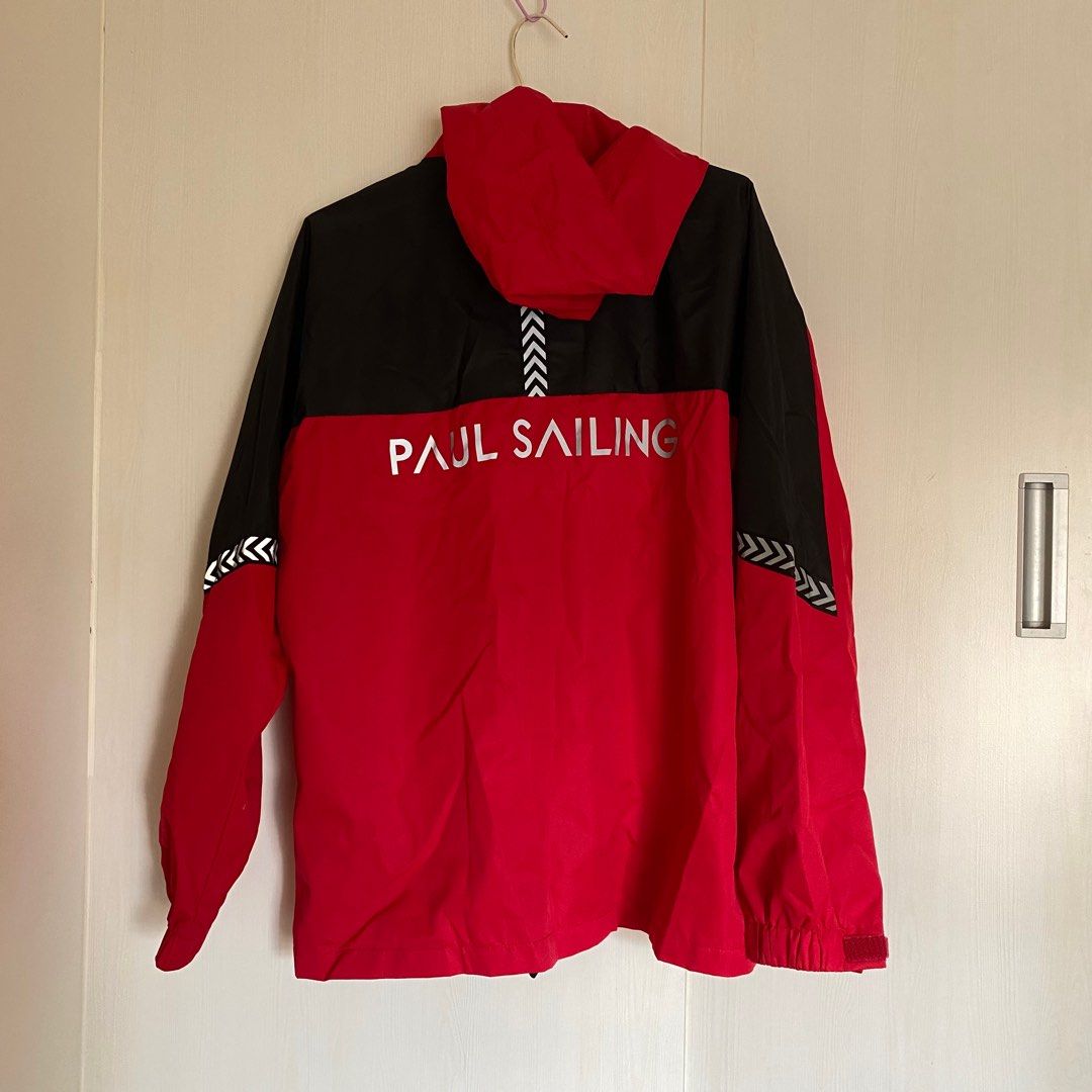 PAUL SAILING 保羅帆船 防水透濕網裡機能外套 L號, 他的時尚, 外套、夾克、大衣在旋轉拍賣