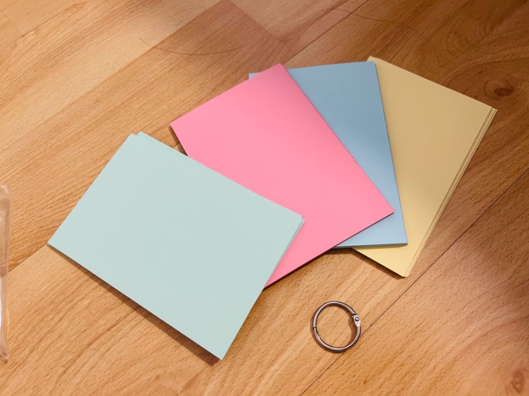 Plain cards with ring, Free Items on Carousell