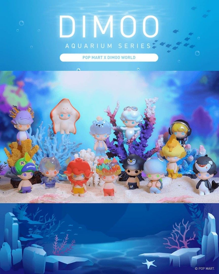 [popmart] Popmart Dimoo Aquarium Series Full Set And Individual