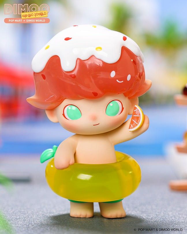 [POPMART] POPMART DIMOO MANGO AND GRAPEFRUIT FIGURINE 100% SIZE LIMITED ...