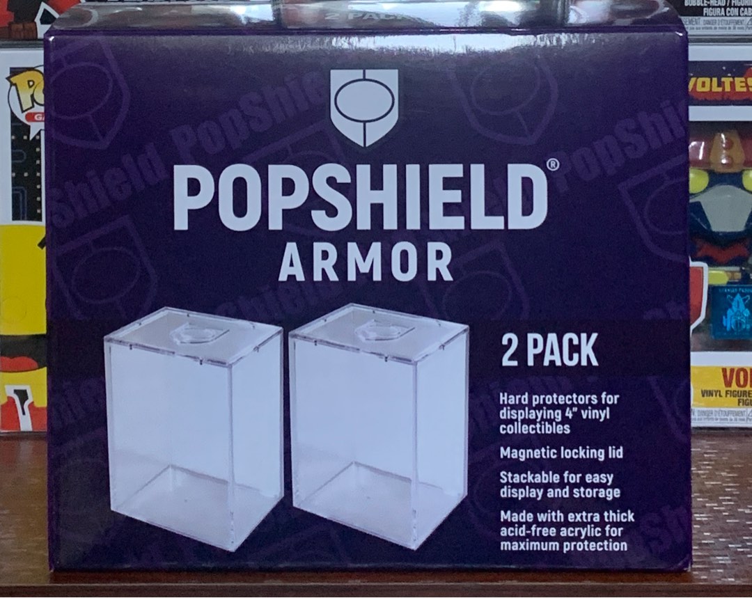 Popshield Armor Protector 2 Pack - 4” Funko Pop Hard Case Protector on ...
