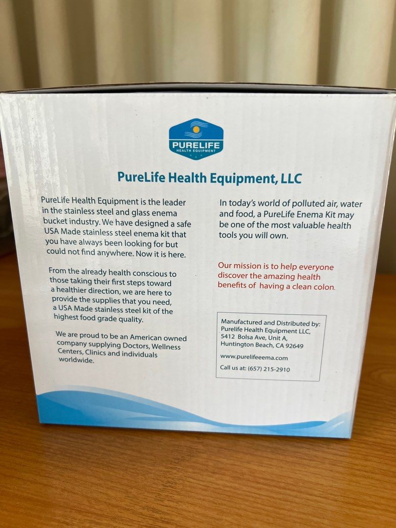 PureLife Enema Kit, Health & Nutrition, Medical Supplies & Tools on Carousell