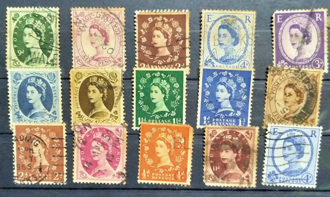 Queen Elizabeth Il British old Stamps, Hobbies & Toys, Memorabilia ...