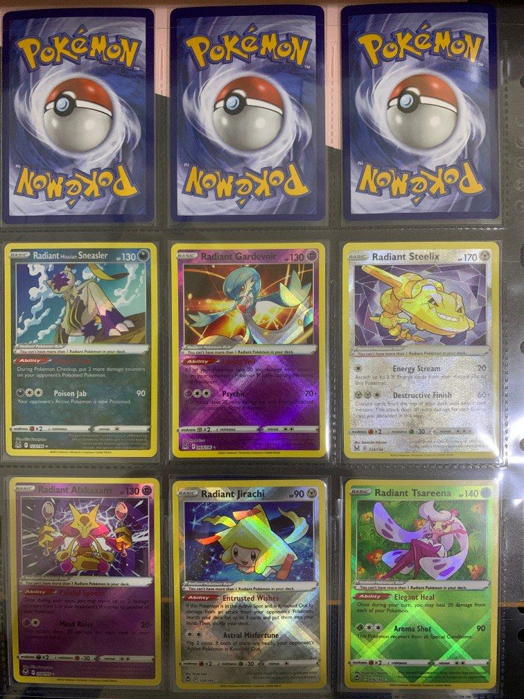 Radiant Pokemon Full Set- Pokemon TCG | Radiant Charizard, Hobbies ...