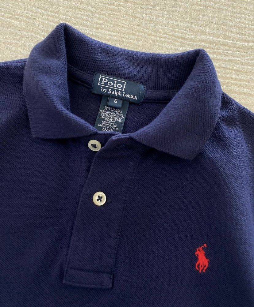 Ralph Lauren Navy Blue Polo Shirt with Red Logo, Men's Fashion, Tops ...
