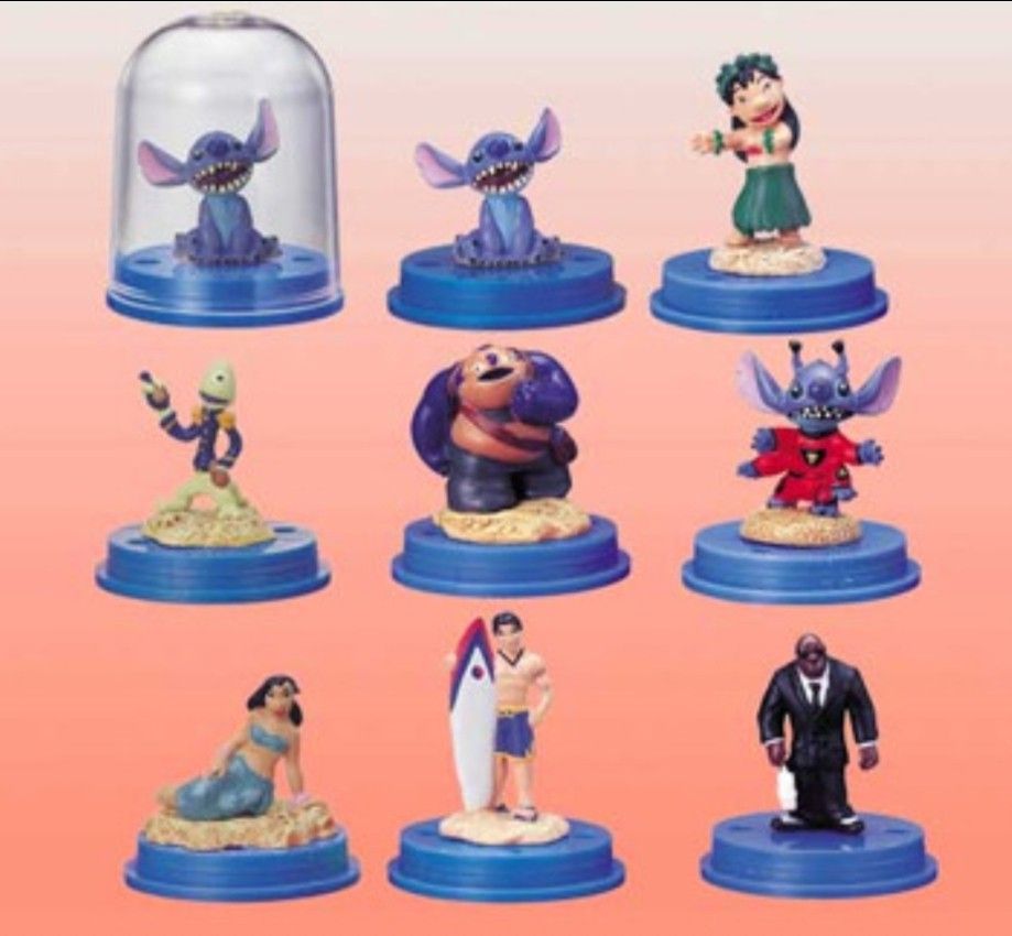 Rare Yujin Disney lilo and stitch gashapon standing figure in capsule ...