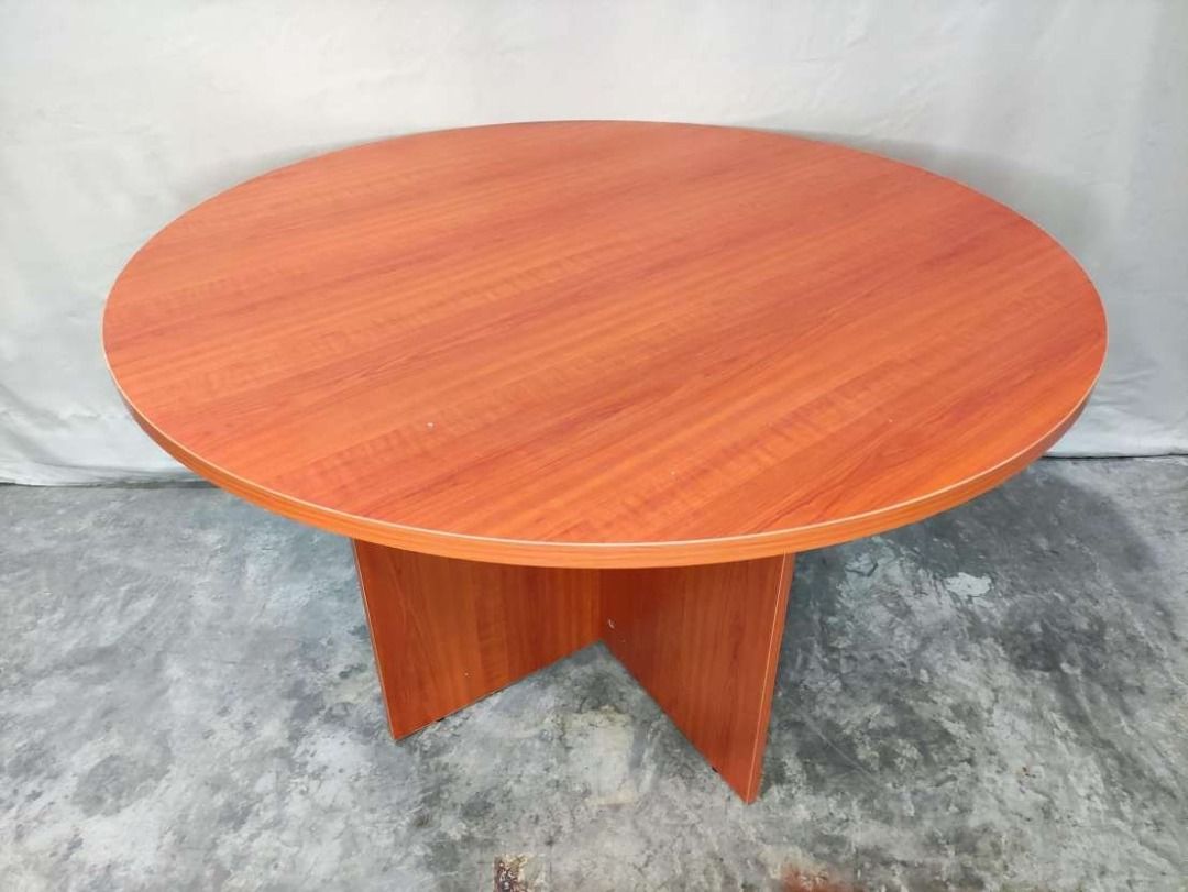 ROUND TABLE - 4 SEATER ( CONFERENCE TABLE ), Furniture & Home Living ...