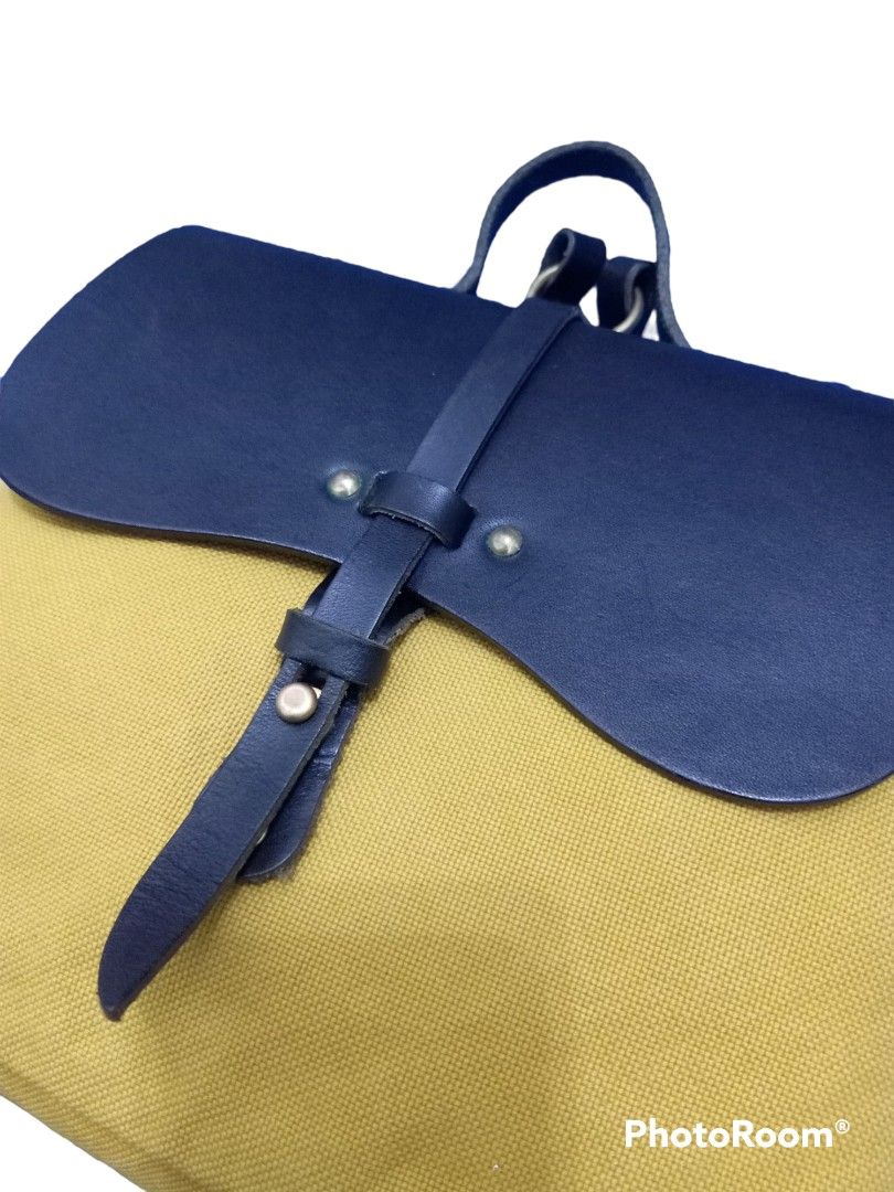 Seagull Ship Baggy Port Canvas Leather Backpack, Women's Fashion, Bags ...