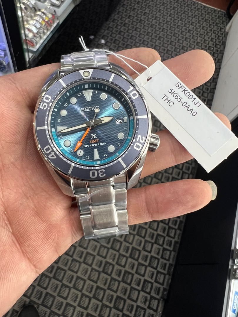 SEIKO PROSPEX SUMO GMT SOLAR MADE IN JAPAN DIVERS 200M SFK001J1, Men's ...