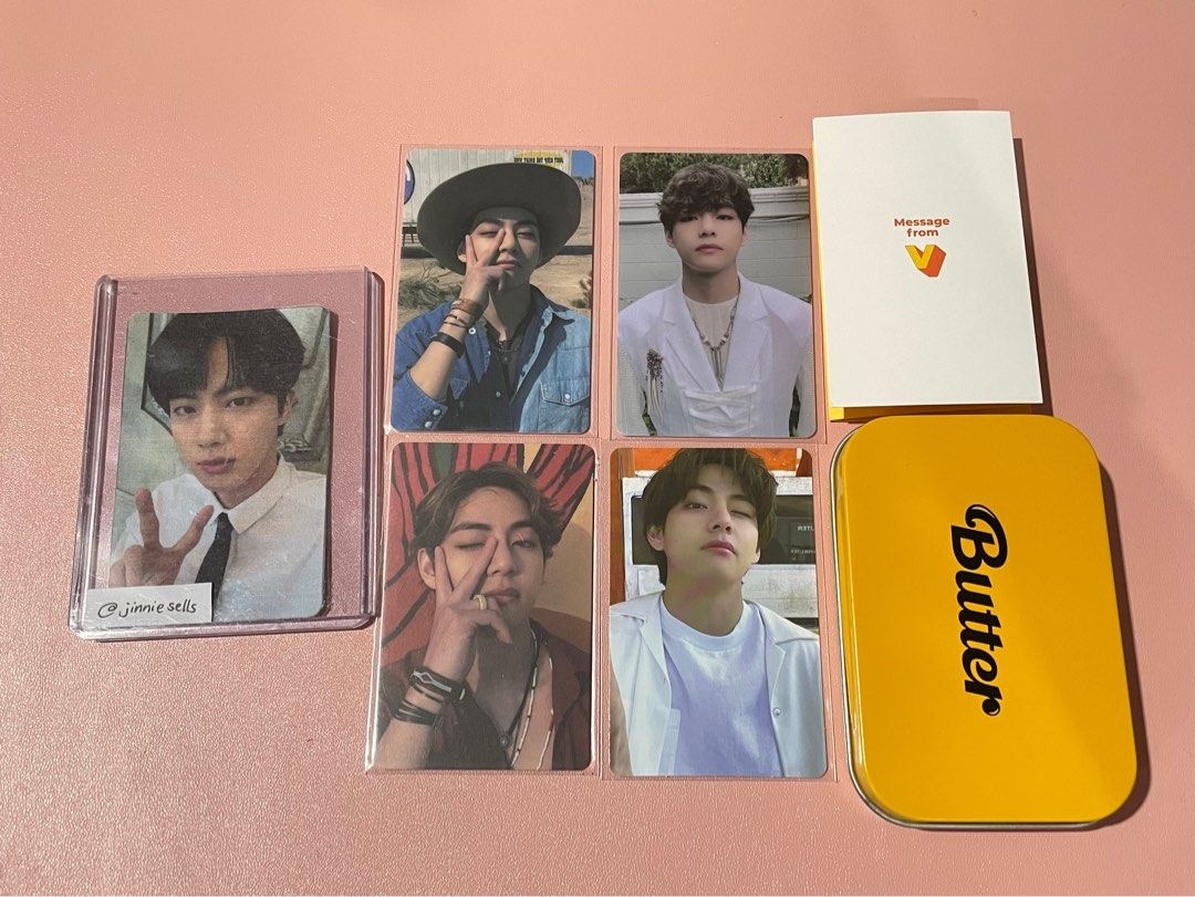 [SET] BTS V Taehyung Butter Photocard Set (Weverse POB, Soundwave, M2U, Powerstation Lucky Draw ...