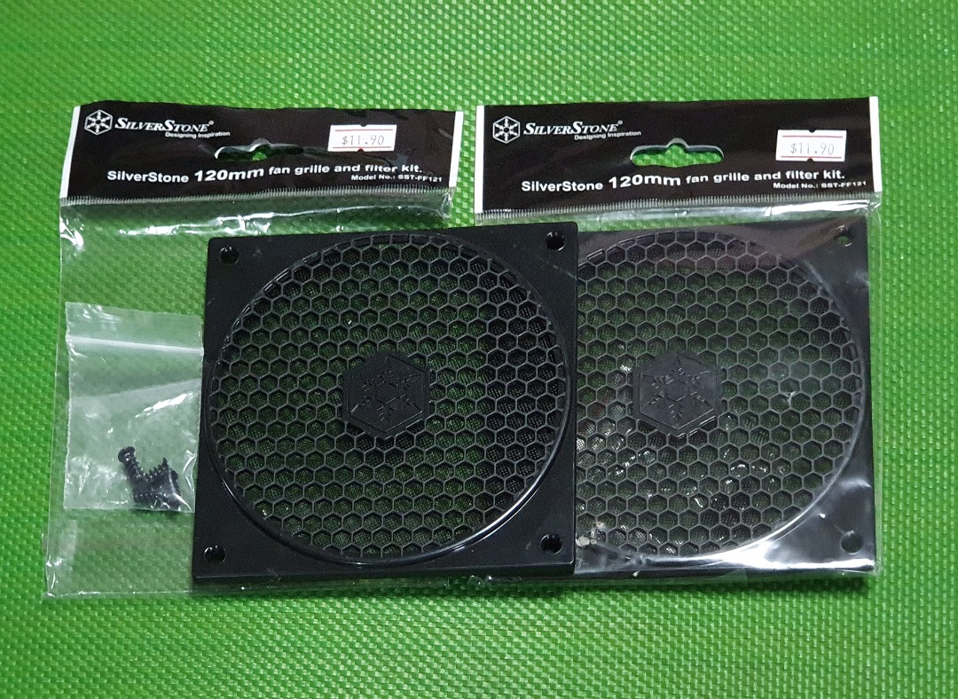 SilverStone 120mm fan grille and filter kit, Computers & Tech, Parts ...