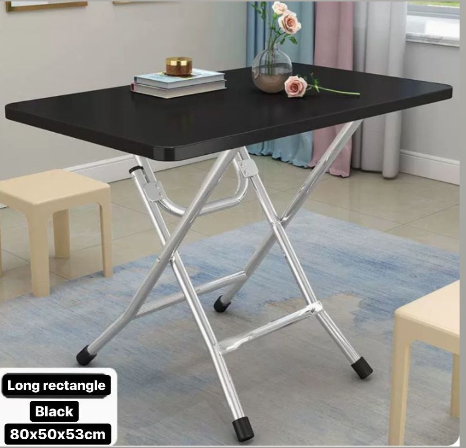 Simple Folding Table Home Multi Use Rectangular Square Portable ...