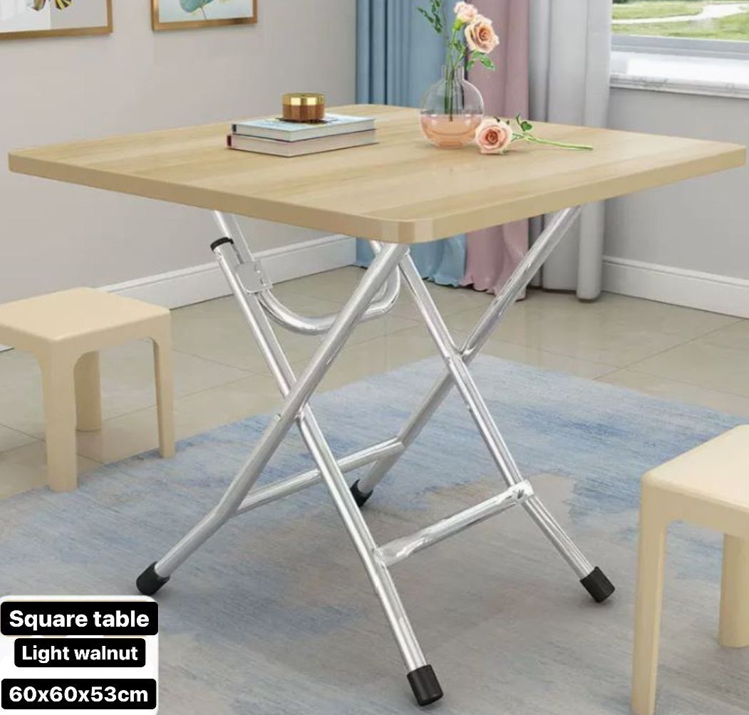 Simple Folding Table Home Multi Use Rectangular Square Portable ...