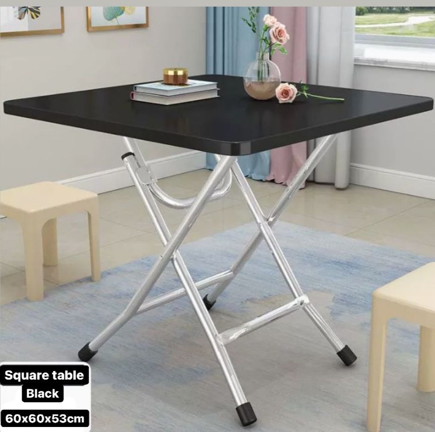 Simple Folding Table Home Multi Use Rectangular Square Portable ...
